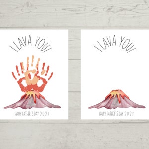 Father’s Day Handprint Art Printable - Etsy