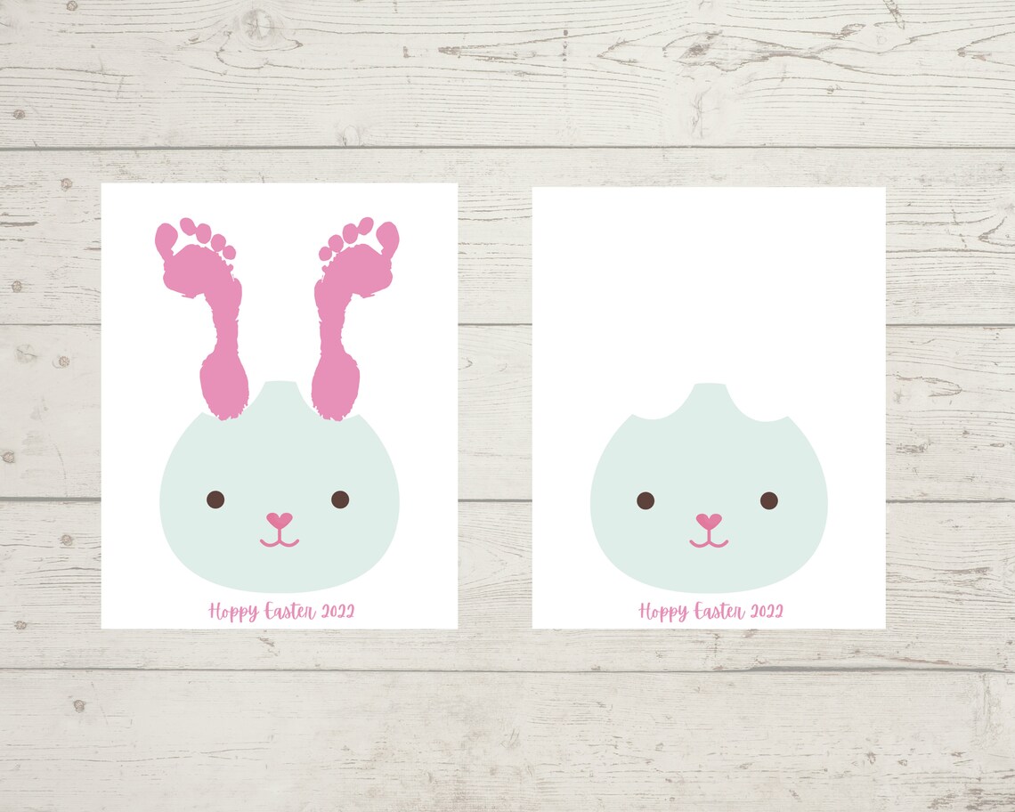 Easter Handprint/footprint Art Bundle-easter Craft for Kids - Etsy