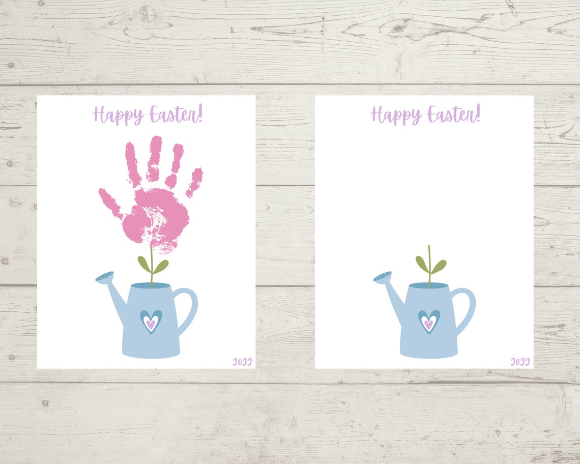 Easter Handprint/footprint Art Bundle-easter Craft for Kids - Etsy