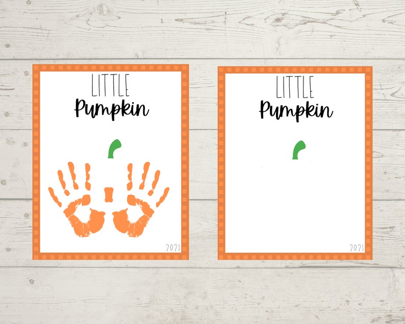 Fall Handprint Art Printable | Etsy