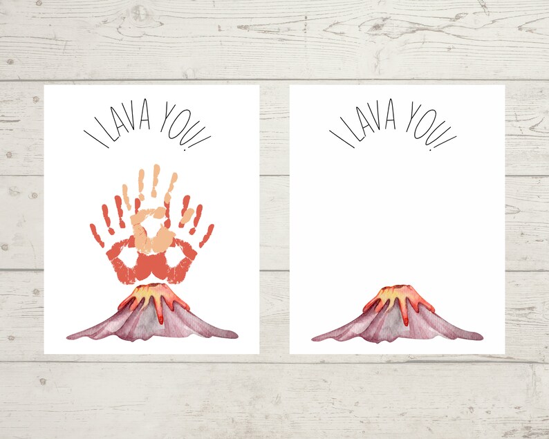 I Lava You Handprint Art - Etsy