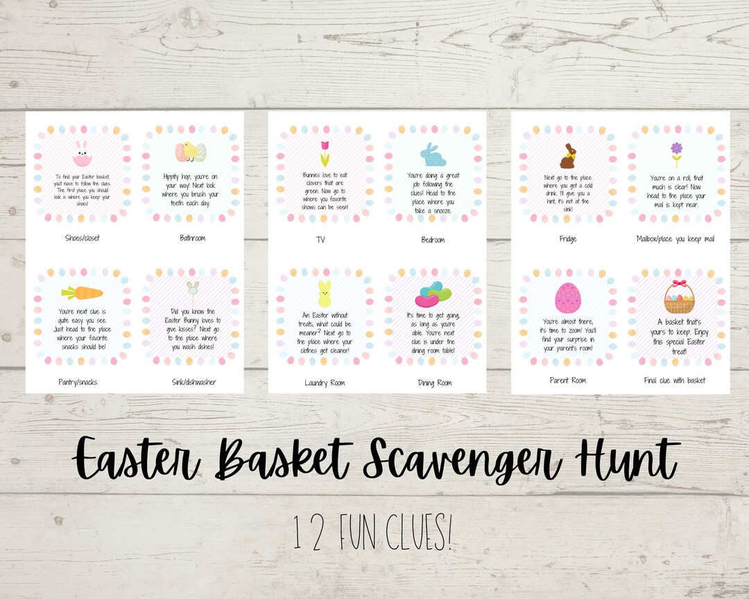 Easter Scavenger Hunt - Etsy