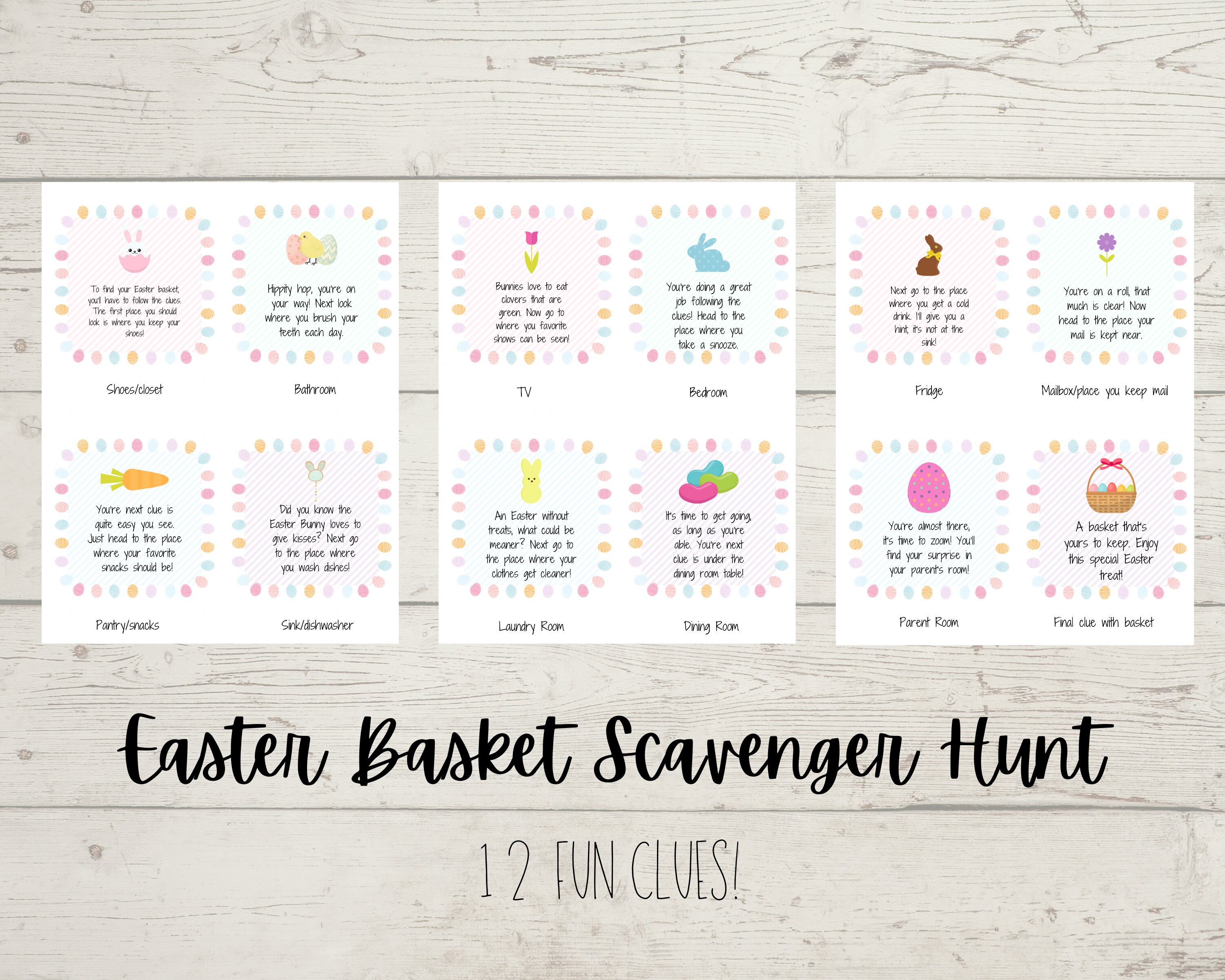 Easter Scavenger Hunt - Etsy
