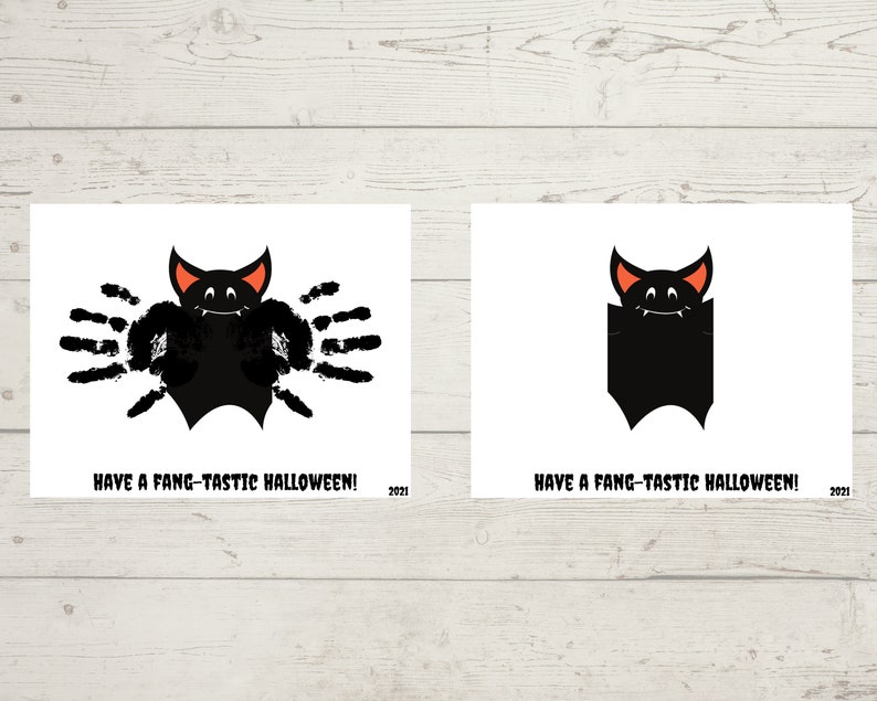 Halloween Handprint Art Printable Bundle - Etsy