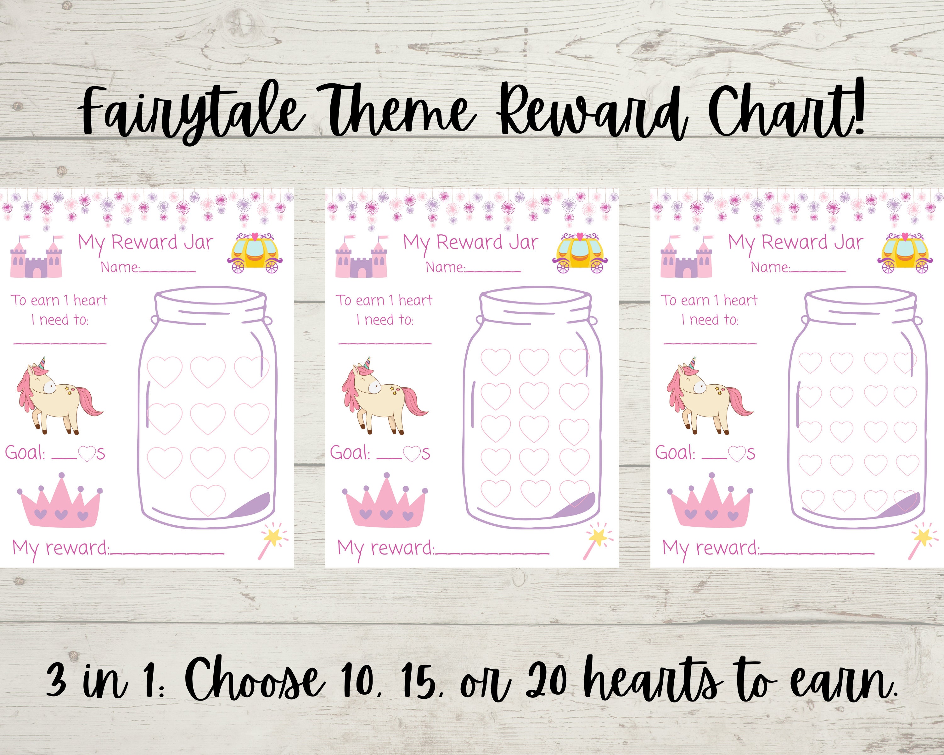 Reward Chart: Fairytale Theme - Etsy