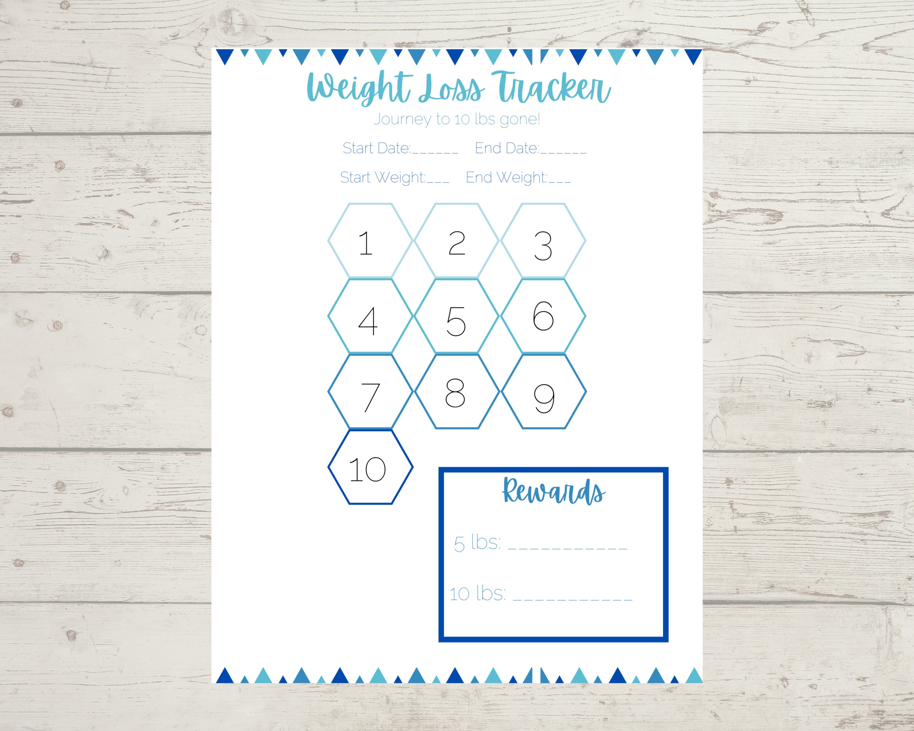 Weight Loss Tracker: 10 & 20 Lbs - Etsy