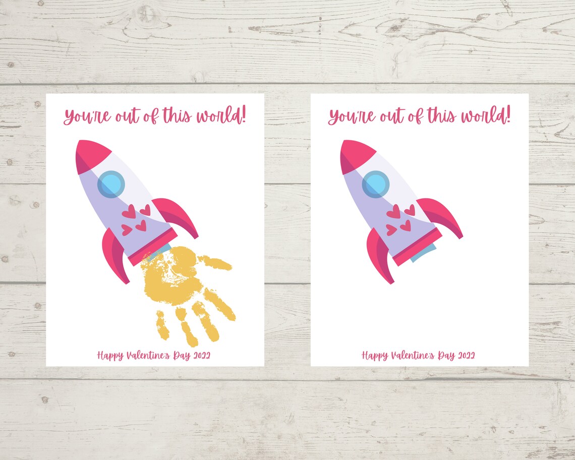 Valentines Day Handprint Art Bundle-valentines Day Craft for | Etsy