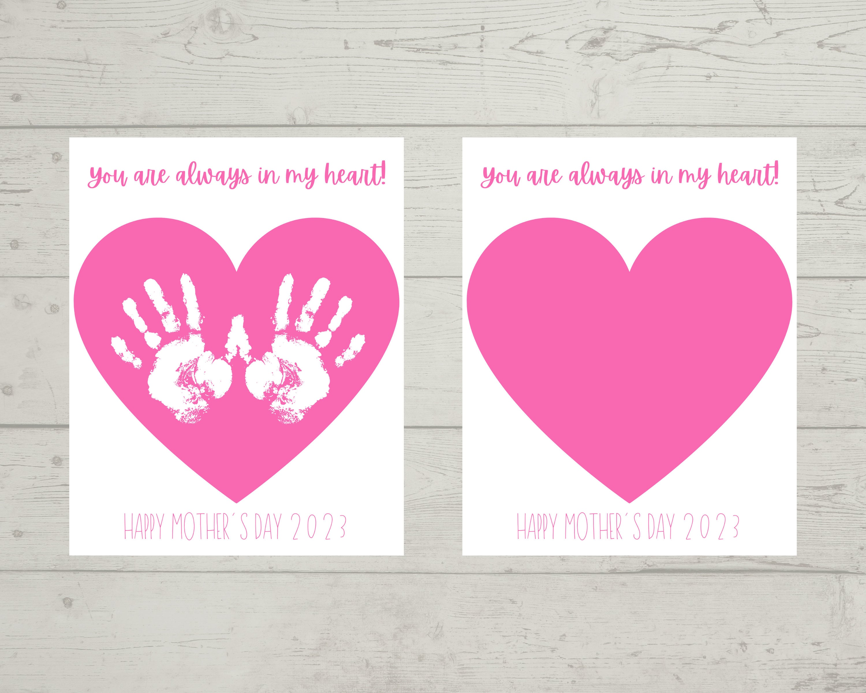 Mothers Day Handprint Art Bundle - Etsy Canada