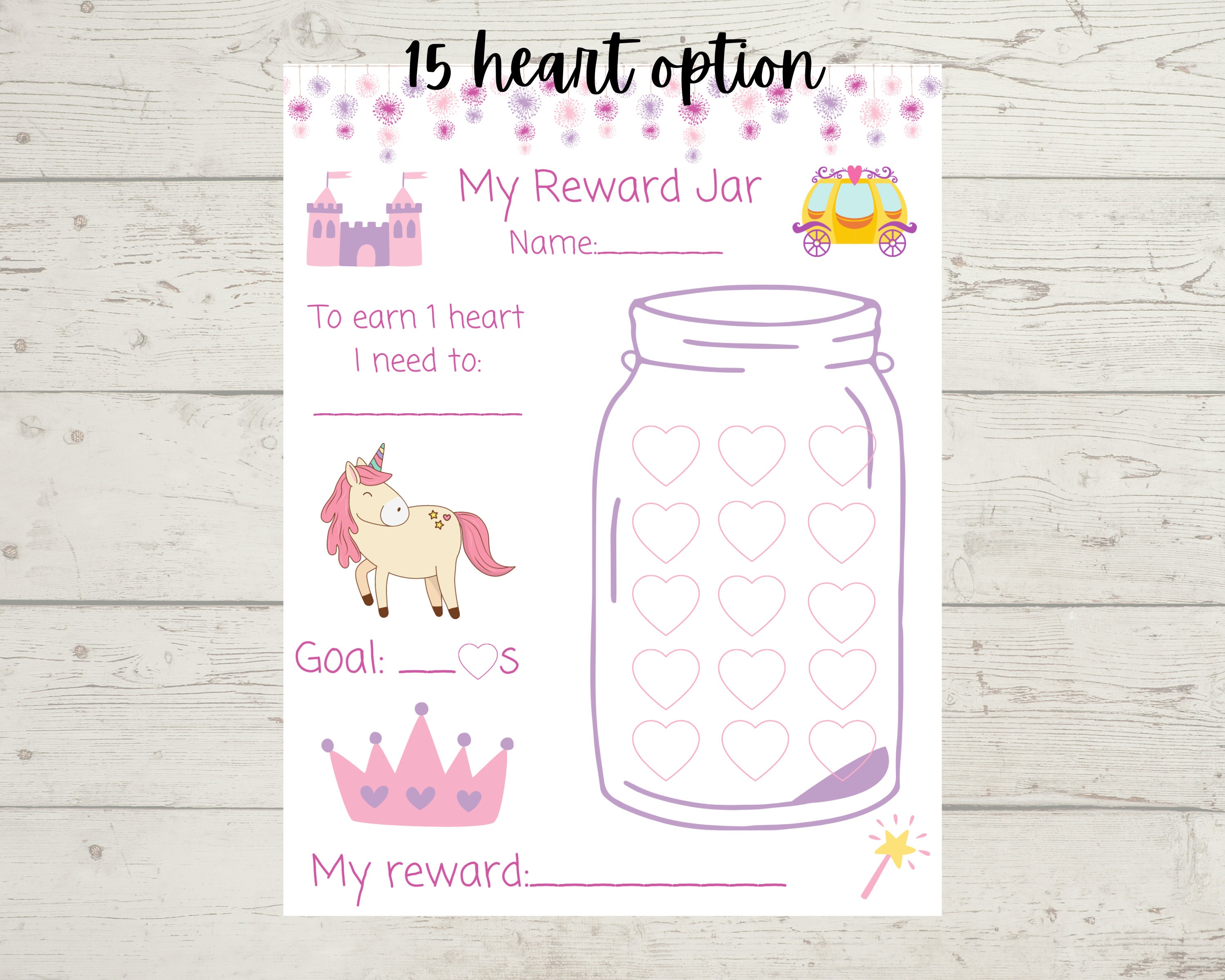 Reward Chart: Fairytale Theme - Etsy