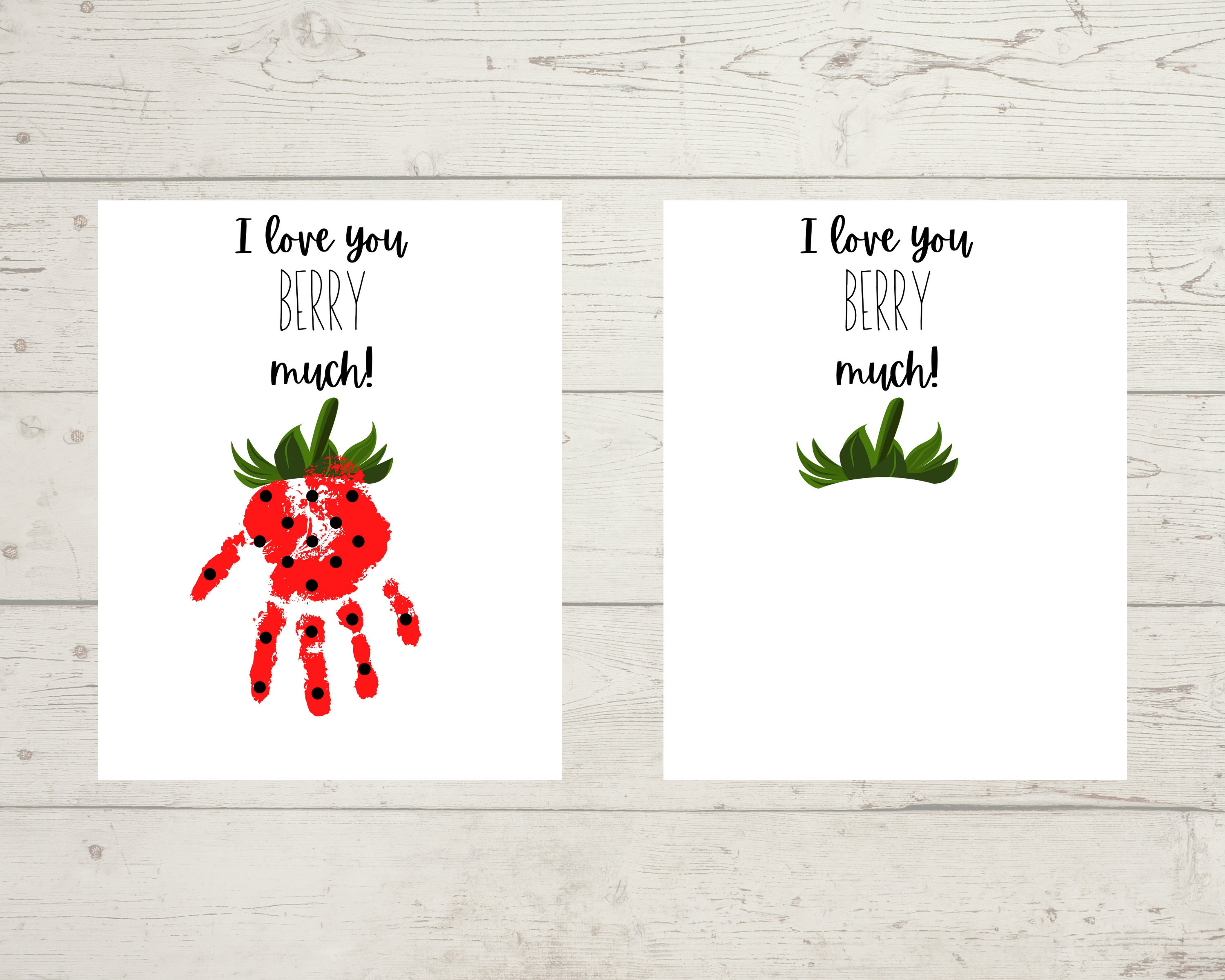 Kids Handprint Art Printable Bundle - Etsy