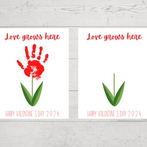 Valentines Day Handprint Art Bundle-valentines Day Craft for Kids - Etsy