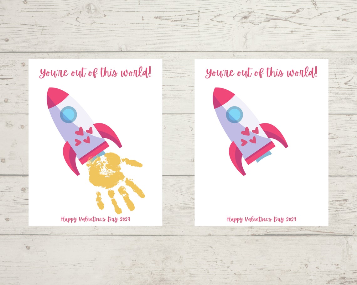 Valentines Day Handprint Art Bundle-valentines Day Craft for - Etsy