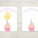 Grandma Birthday Handprint Art-cupcake/grandma Birthday Gift - Etsy