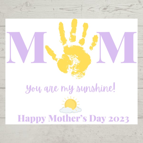 You Are My Sunshine Handprint - Etsy