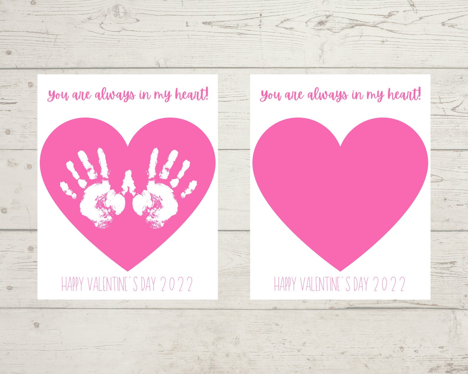 Valentines Day Handprint Art Bundle-valentines Day Craft for | Etsy UK