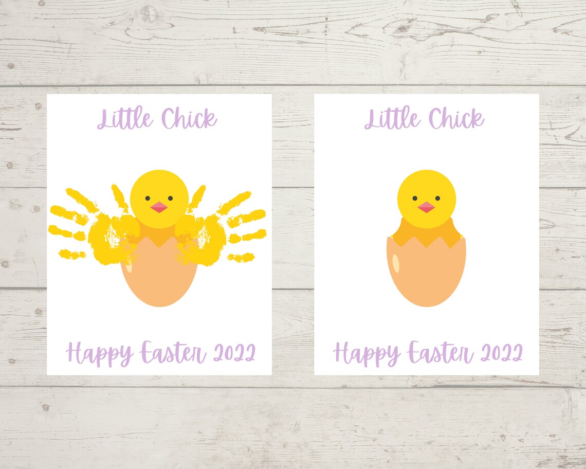 Easter Handprint/footprint Art Bundle-easter Craft for Kids - Etsy
