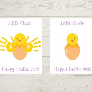 Easter Handprint/footprint Art Bundle-easter Craft for Kids - Etsy