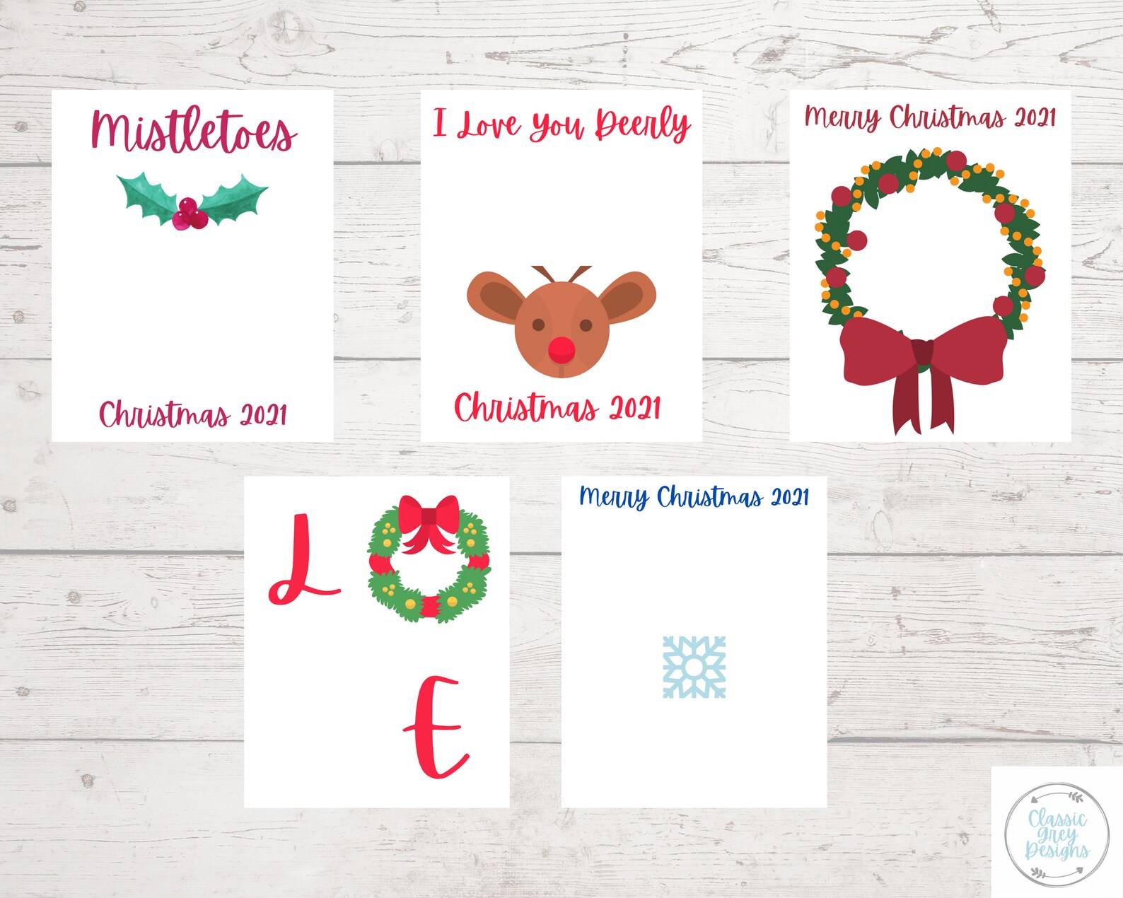 Christmas Handprint & Footprint Art Printable Bundle/christmas | Etsy