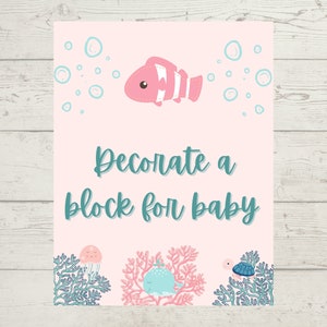 Under the Sea Baby Shower Sign Bundle - Etsy