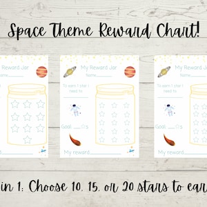 Reward Chart: Space Theme - Etsy