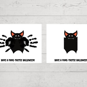 Halloween Handprint Art Printable Bundle - Etsy