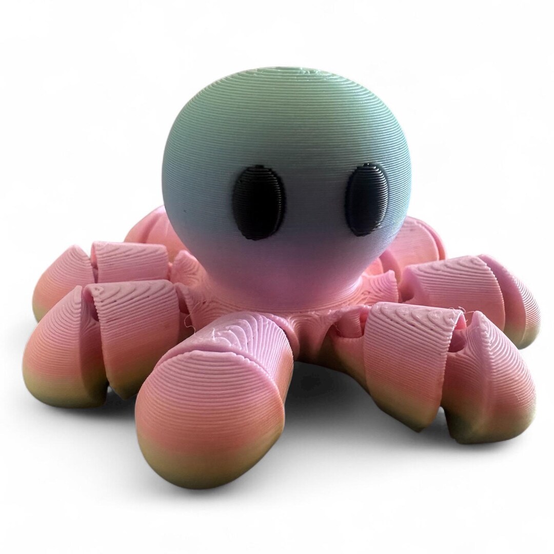 One Mini 3D Printed Articulated Octopus Pocket Pet - Etsy