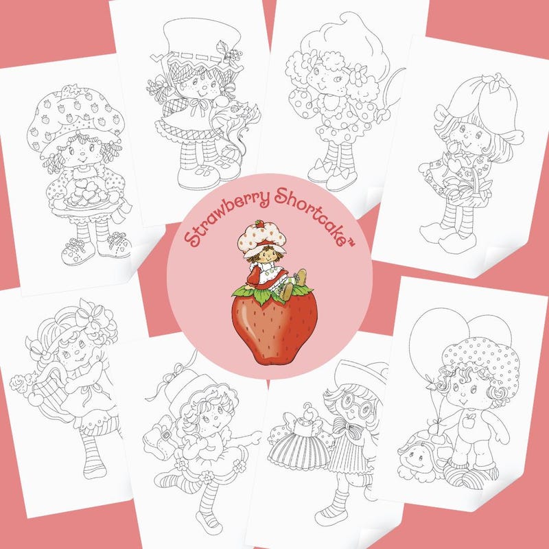 Strawberry Stamp Fabric - Etsy