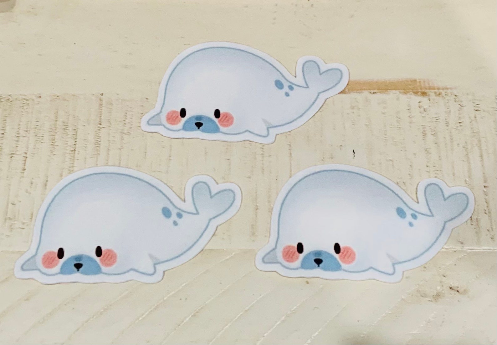 Cute Kawaii Baby Seal Sticker Durable Vinyl Sticker Choose | Etsy