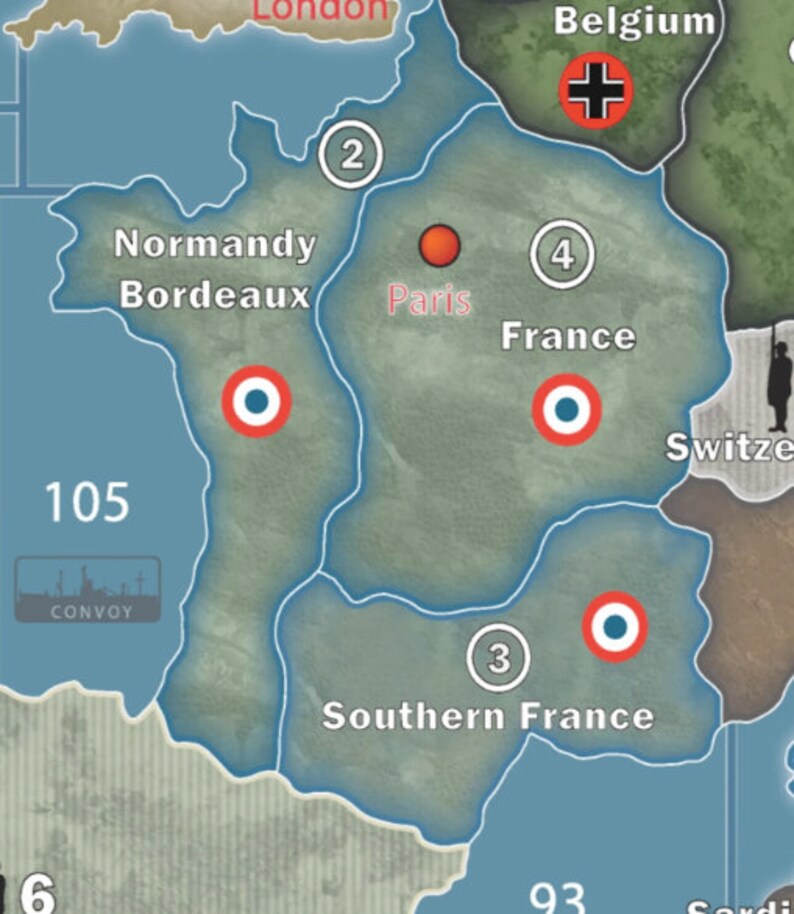 Mat Axis & Allies 48" X 96" 1940 Giant Full Global Map 100% WATERPROOF ...