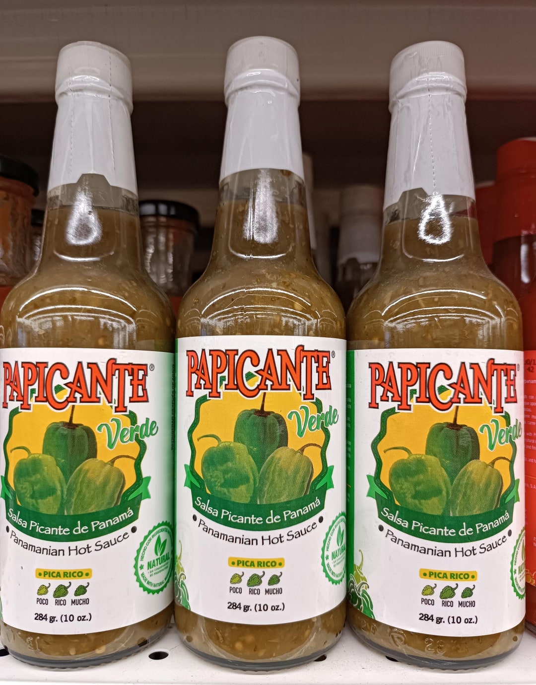 Chili PAPICANTE VERDE Gourmet Hot Sauce Panama Sauce Picante Panama ...
