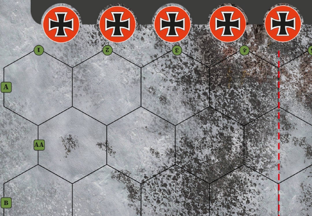 Memoir 44 WINTER Breakthrough Vinyl Mat: Winter Campaign snowstorm - Etsy