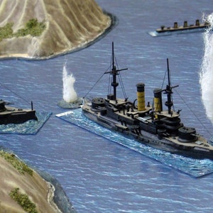 NAVAL BATTLE Mat Ocean Deep Water Sea Wargaming Mat for Historical ...