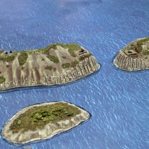 NAVAL BATTLE Mat Ocean Deep Water Sea Wargaming Mat for Historical ...