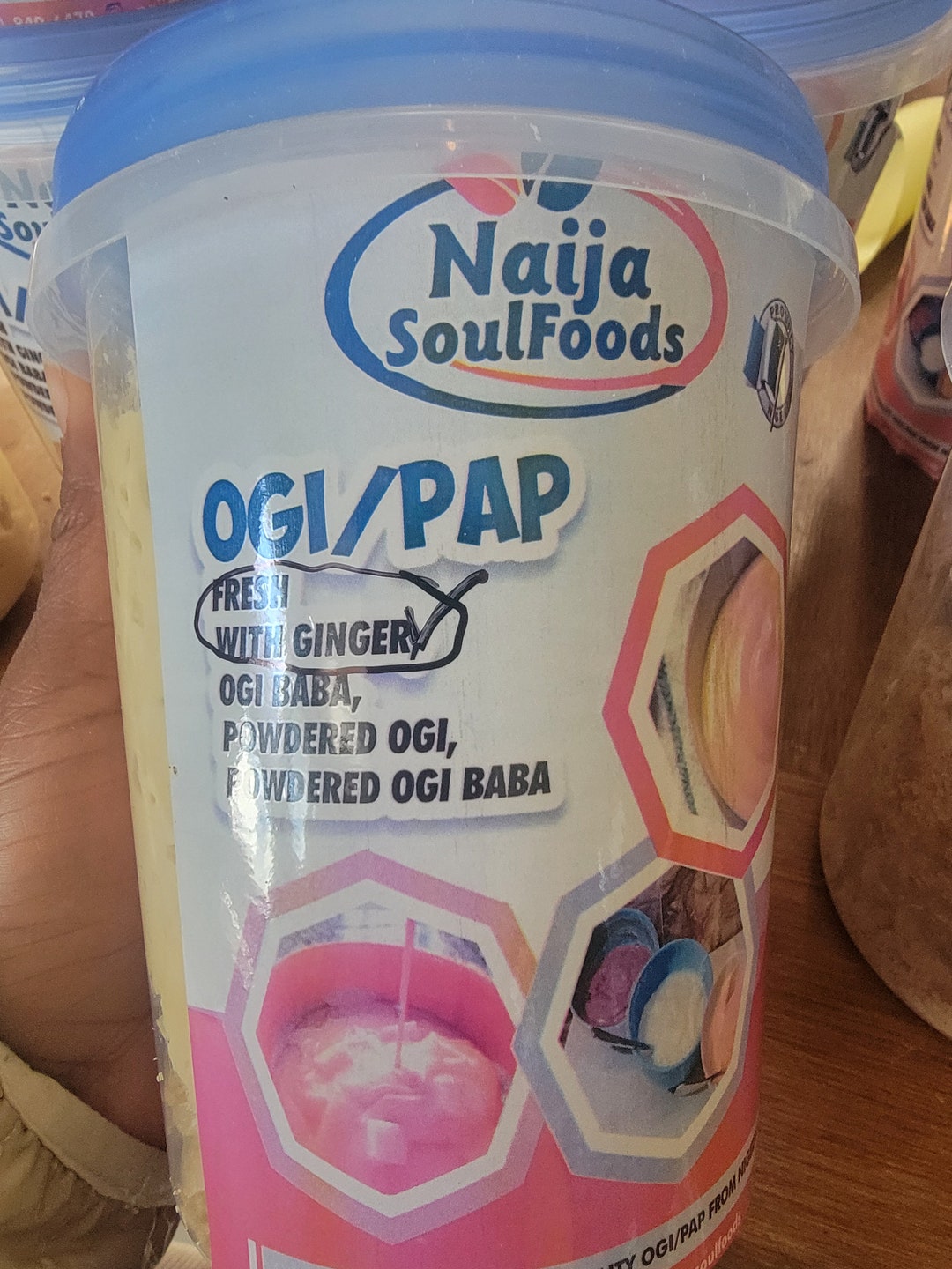 Ogi/pap (yellow Cornmeal With Ginger)32oz Jar - Etsy