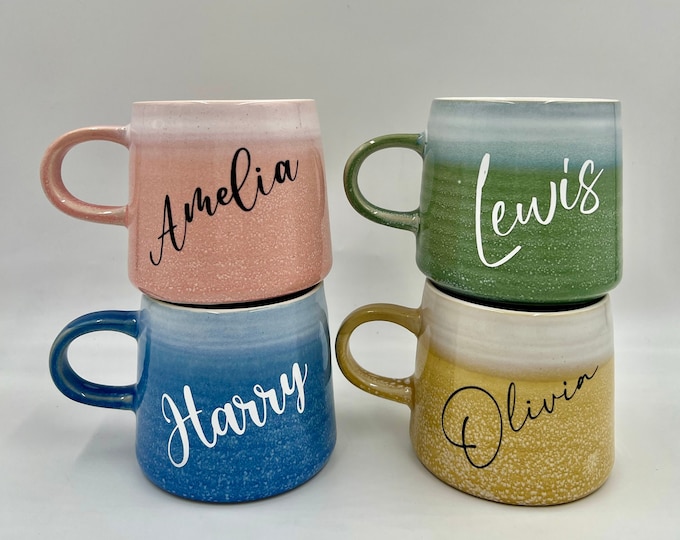 Personalised Reactive Mug Name Mug Custom Mug Personalised Gift Coffee ...