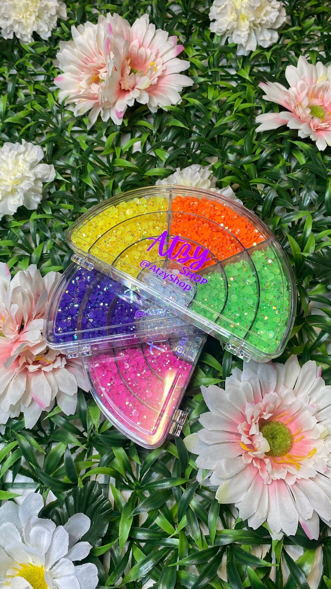 5mm 4mm 3mm Rainbow Rhinestone Kit Sets. Starter Rhinestone Kit. Bling ...