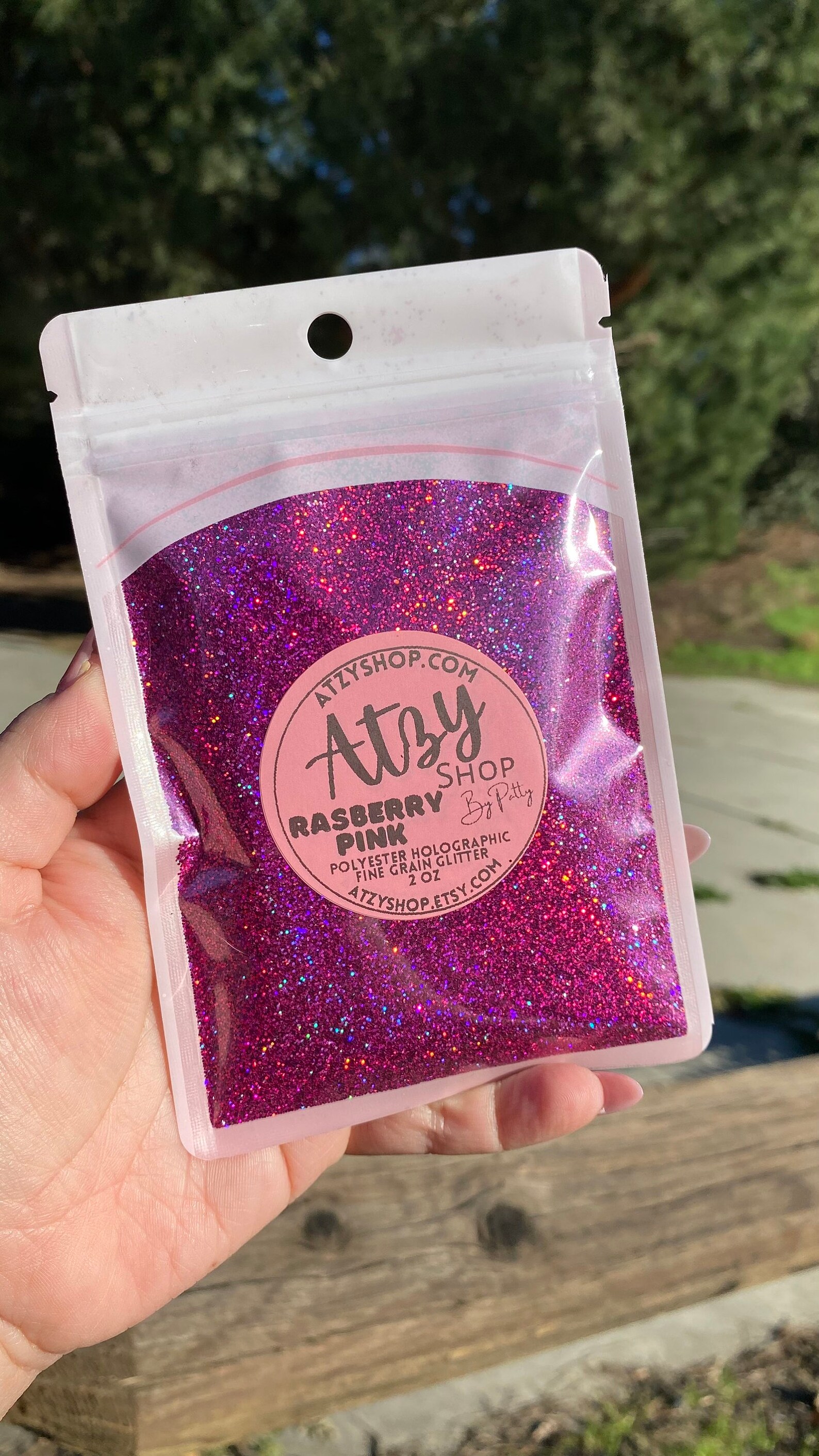 RASPBERRY PINK Holographic Fine Glitter. Holographic Polyester - Etsy