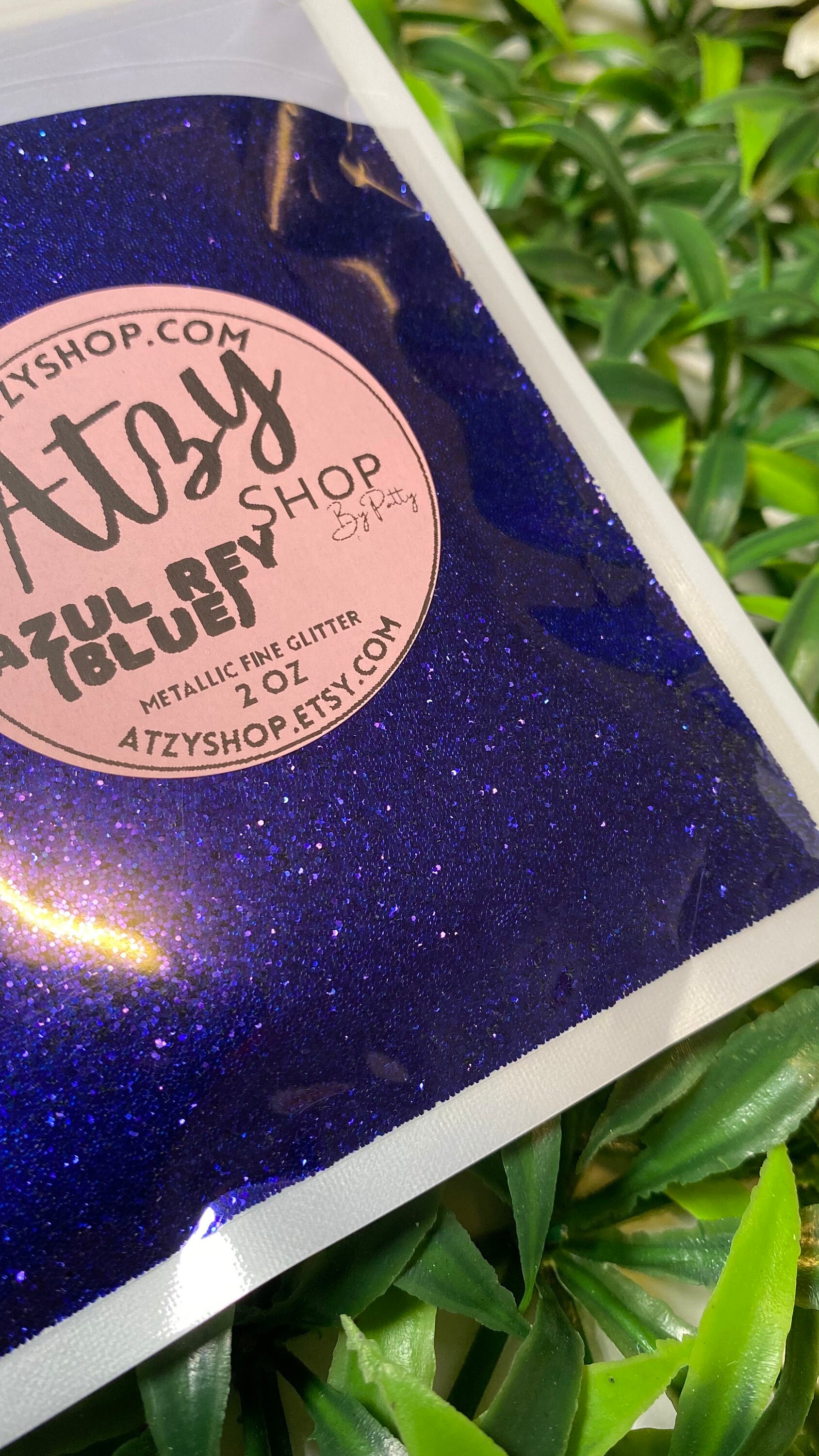 AZUL REY Blue Metallic Fine Glitter. Metallic Polyester - Etsy