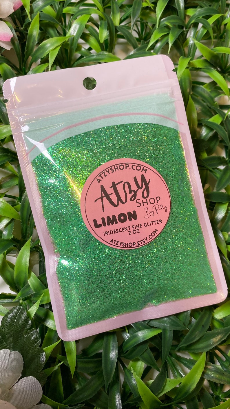Limon Iridescent Fine Glitter. Iridescent Polyester Glitter. | Etsy