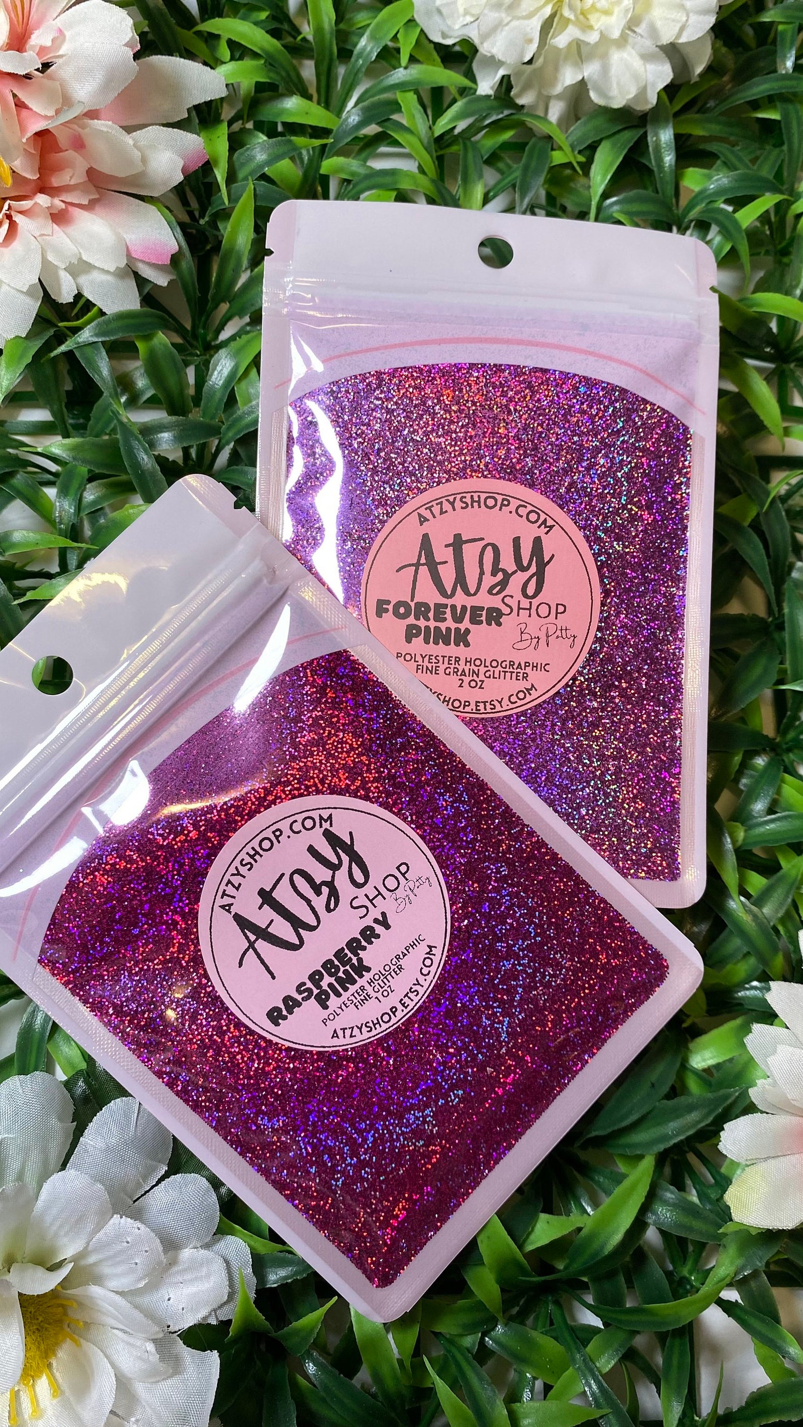 RASPBERRY PINK Holographic Fine Glitter. Holographic Polyester - Etsy