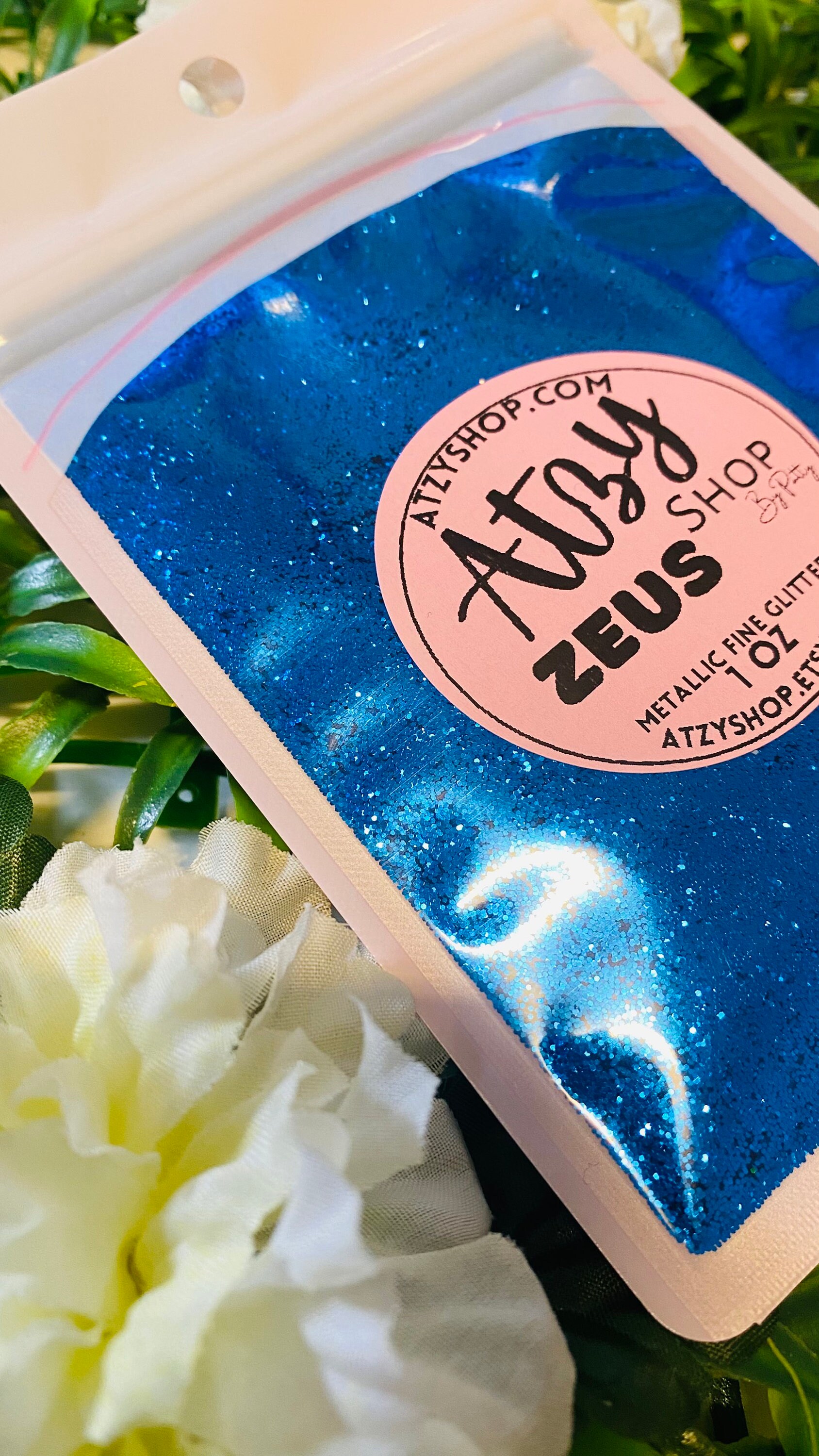 Zeus Bright Blue Metallic Fine Glitter. Metallic Polyester - Etsy