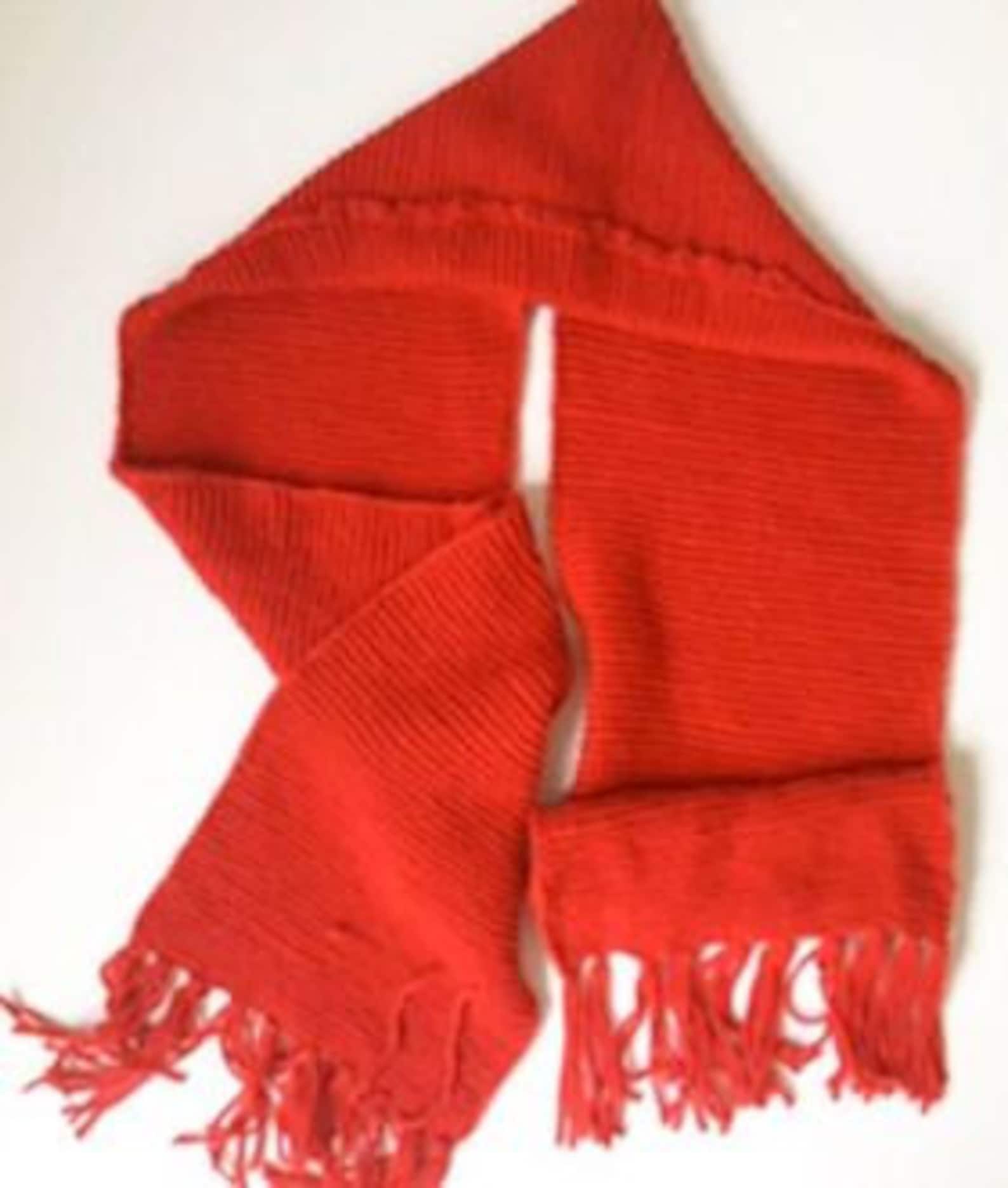 Bufanda con capucha, bufanda roja, bufanda de lana, bufanda de invierno ...