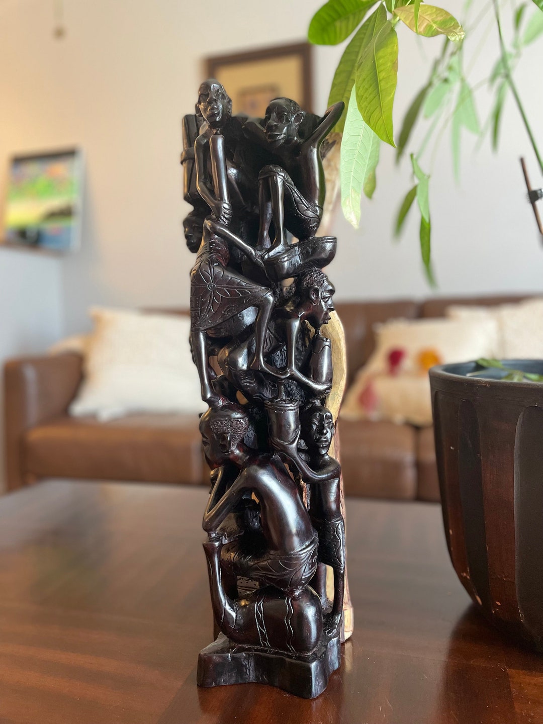 Makonde Family Tree *with Outer Bark - Approx 2ft (22 Inches) - (fair ...