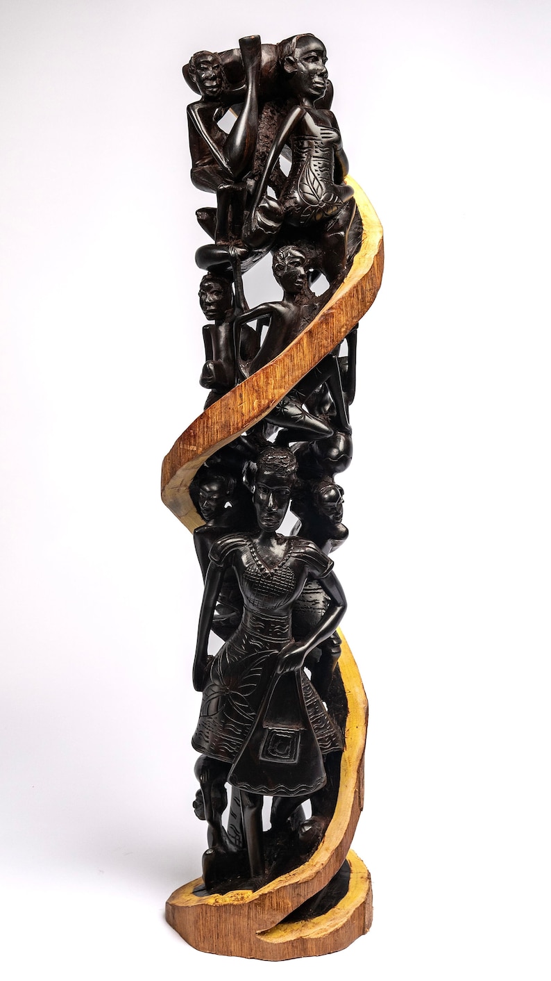 Makonde Family Tree *spiral Design - (fair-trade) African Artifact ...