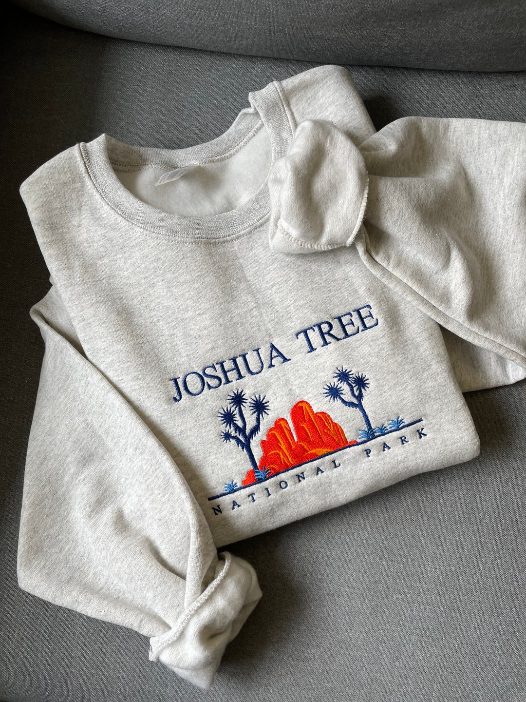 Embroidered Joshua Tree National Park Crewneck | California State ...