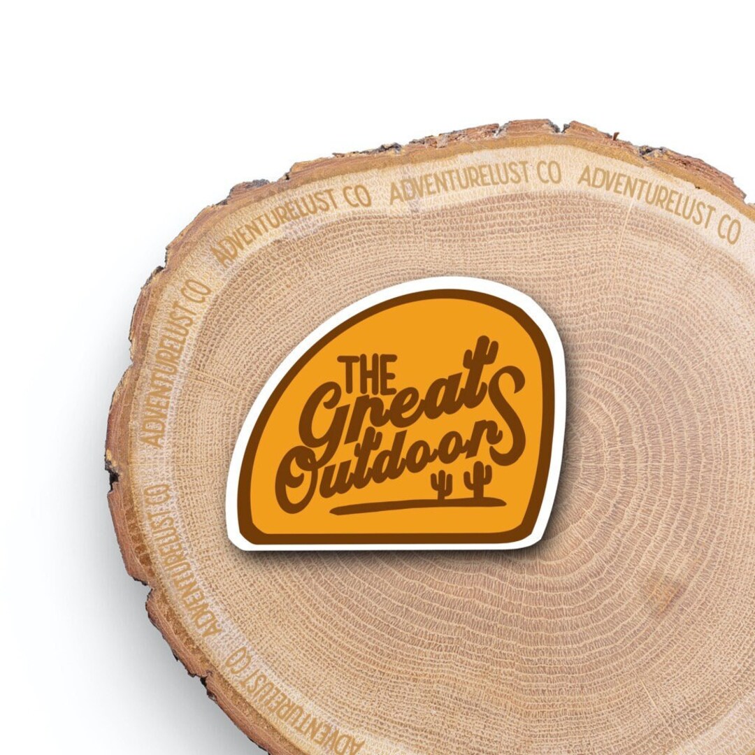 The Great Outdoors Sticker | Adventure Explore Hiking Camping Outside ...
