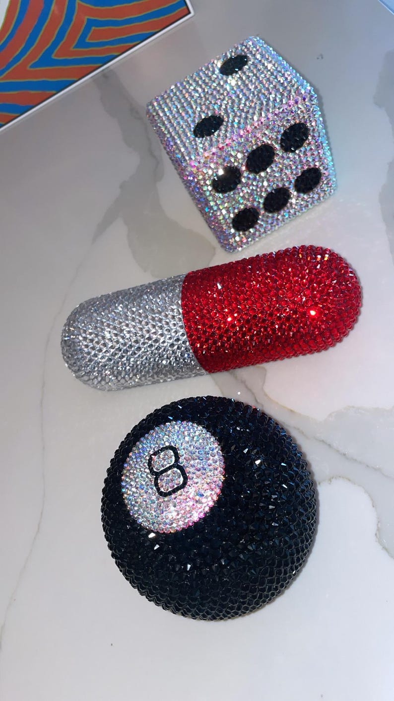 Rhinestoned Magic 8 Ball - Etsy