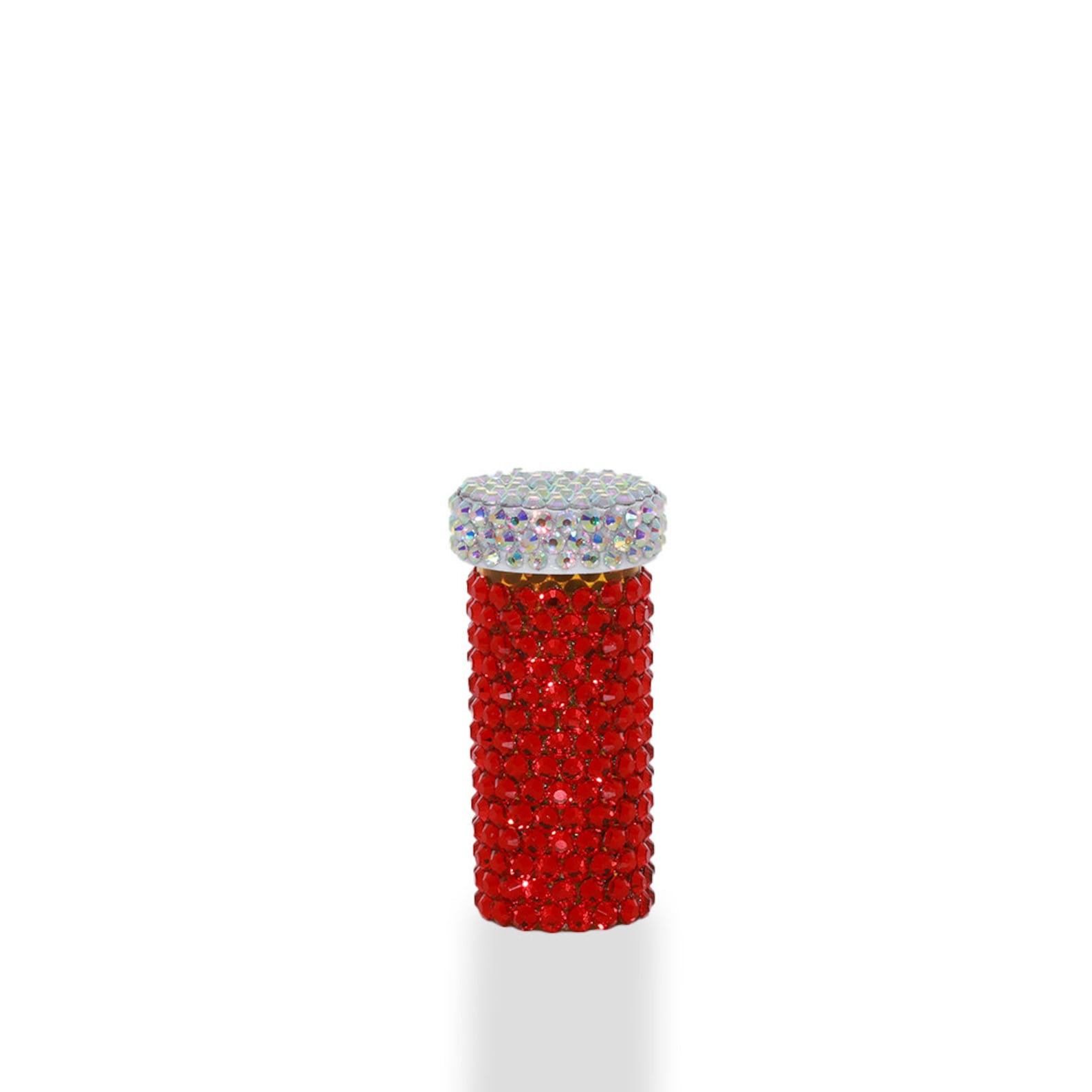 Rhinestoned Red Pill Bottle - Etsy
