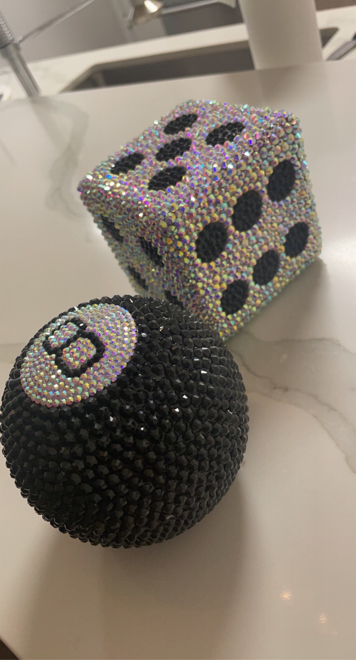 Rhinestoned Magic 8 Ball - Etsy
