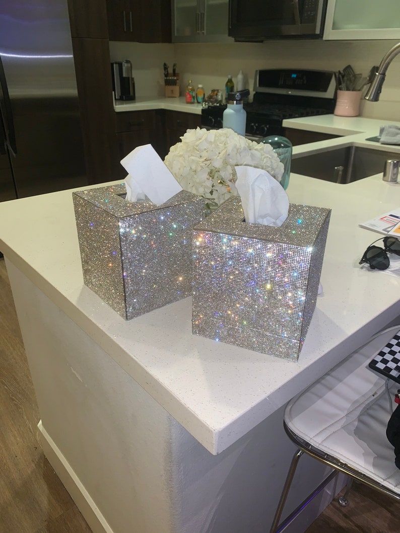 Crystal Tissue Box | Etsy